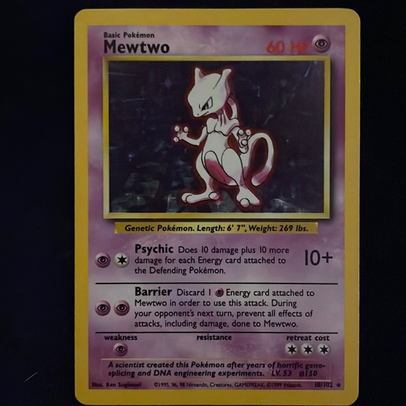 Pokemon | Toys | Mewtwo Gen Holo 1102 | Poshmark